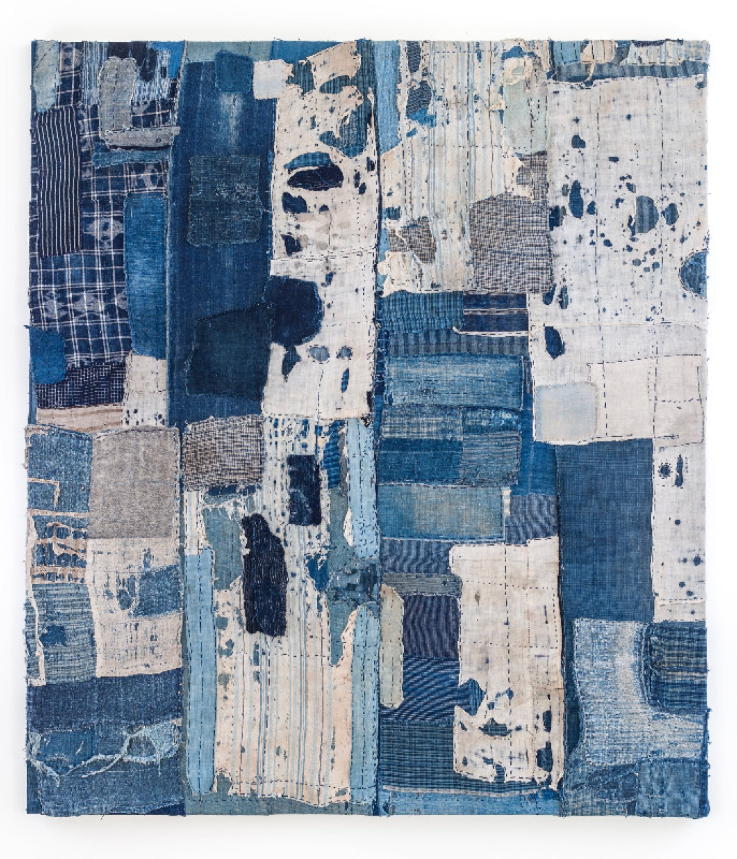 Antique Japanese Boro Patchwork Distressed Fiber Wall Art 001 – Peace ...